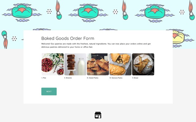 Baked Goods Order Form Template For Google Forms